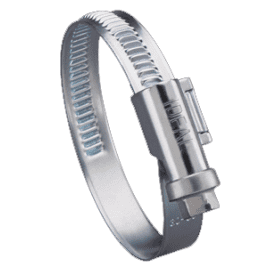 316 SS Non-Perforated Embossed Hose Clamp | Fisheries Supply