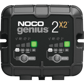 NOCO Genius 2X2 2-Bank, 4 Amp Smart Battery Charger | Fisheries Supply