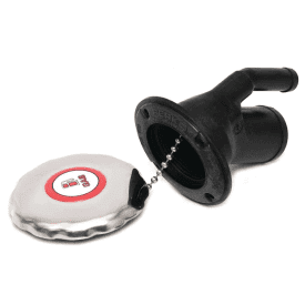 Perko 0583 Deck Fill - Stainless Steel Cap w/ Decal Set | Fisheries Supply
