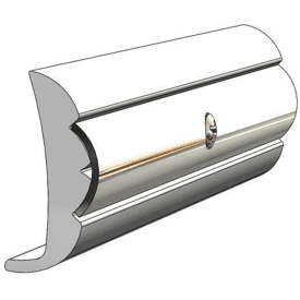 Frosty White Rigid Vinyl Rub Rail | Fisheries Supply