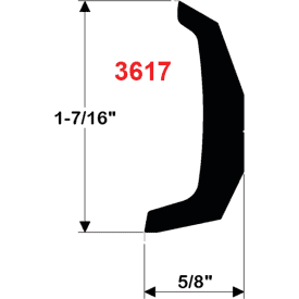 Rigid Vinyl Rub Rail - TACO Marine | Fisheries Supply