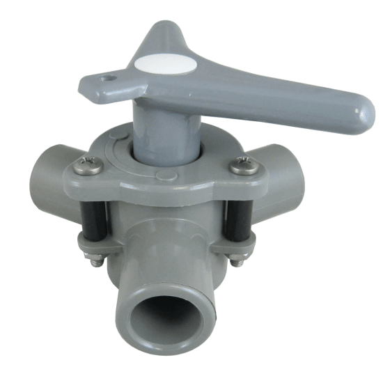 In-Line Y-Valve with Smooth Ports for Hose