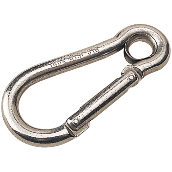 Snap Hook with Eye - Offset Gate & Key-Lock System | Fisheries Supply