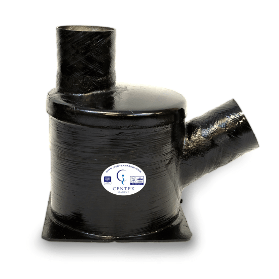 Vernalift- Side Angle In/Top Out Muffler - Centek | Fisheries Supply