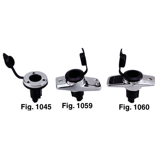 Plug-In Type Pole Light Base w/Waterproof Snap-On Cover - Perko ...