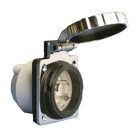 Marinco 303SSELB - 30 Amp Easy Lock Shore Power Inlet | Fisheries Supply