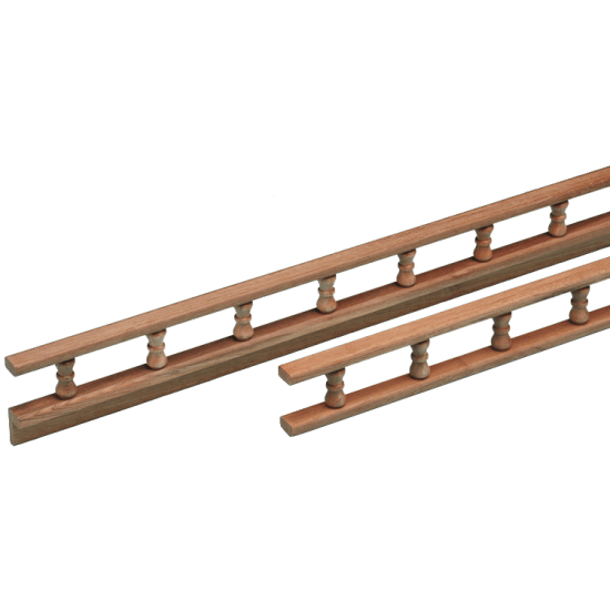 Teak Pin Rails - Whitecap Industries | Fisheries Supply
