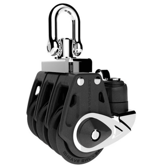 Lewmar 30mm Control Triple Block - Swivel, Cam Cleat | Fisheries Supply