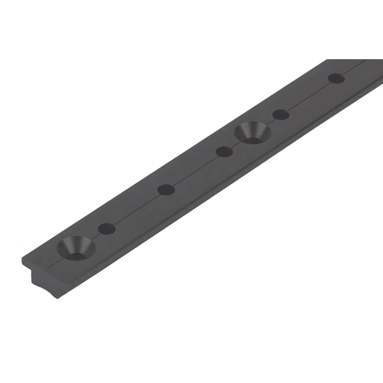 Black Anodized 1" T-Track - Schaefer Marine | Fisheries Supply
