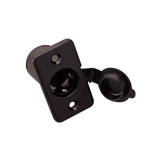 12V Power Socket and Cap - Rectangular | Fisheries Supply