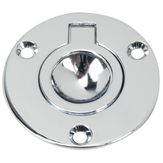Round Chrome Flush Ring Pull - Perko | Fisheries Supply
