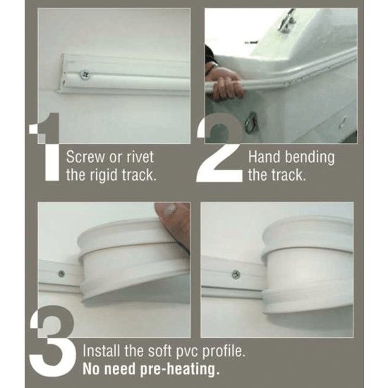 Radial Soft Profile Rub Rail - Tessilmare from Mate USA | Fisheries Supply