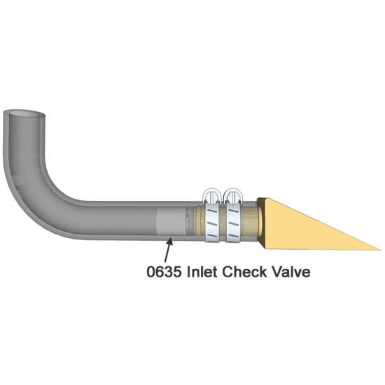 Fuel Fill Hose Flapper Valve Inset