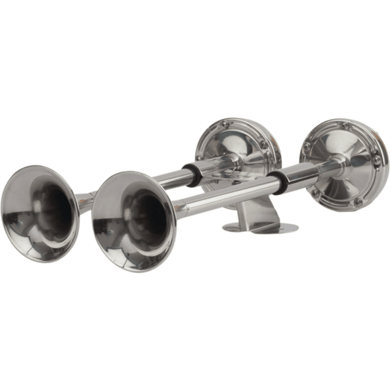 Compact Dual Trumpet Horns