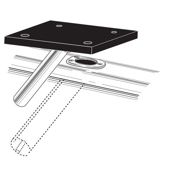 Gimbal Rod-Holder Mount - Scotty | Fisheries Supply