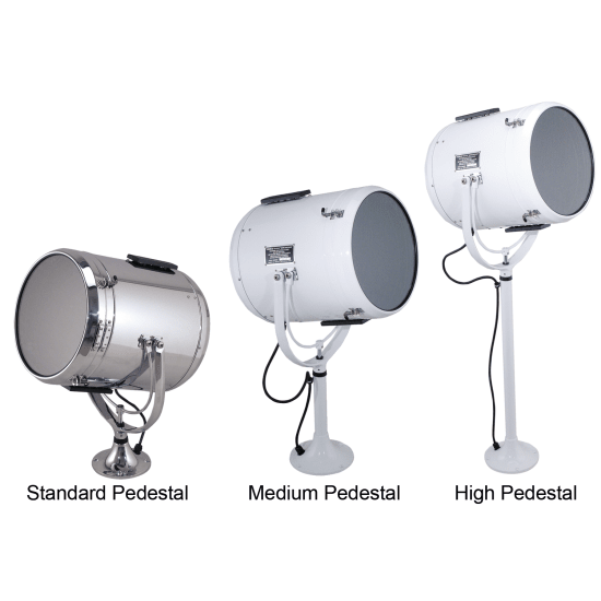 Fig. 884 Lever Control Solar-Ray Searchlight Head Assembly and Pedestal ...