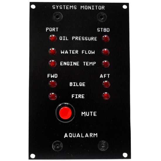 Automatic Systems Monitor with 5 Detectors & Alarm Bell - Twin Engines