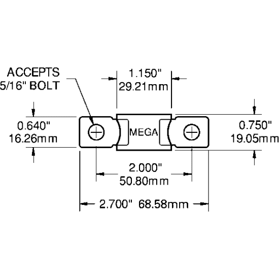 SEA - Mega Style - Fuses - Blue Sea Systems | Fisheries Supply