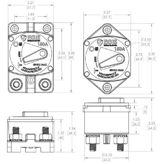 4704 Series Surface Mount Circuit Breakers