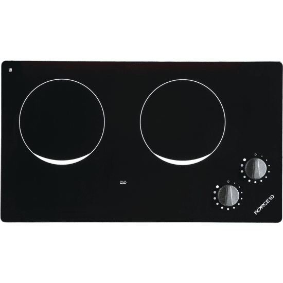 Electric Cooktop - 2-Burner Ceramic Glass - Force 10 | Fisheries Supply