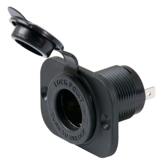 Marinco 12VRC - SeaLink 12 Volt Receptacle with Plate | Fisheries Supply