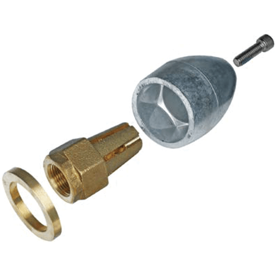 Prop Nut Anode - Complete - Aluminum | Fisheries Supply