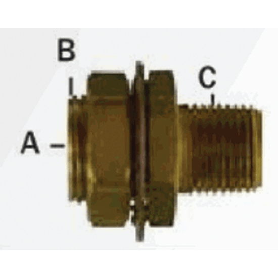 Bulkhead Fittings - Brass | Fisheries Supply