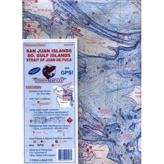 Fish-n-Map - Folding Fishing Location Maps | Fisheries Supply
