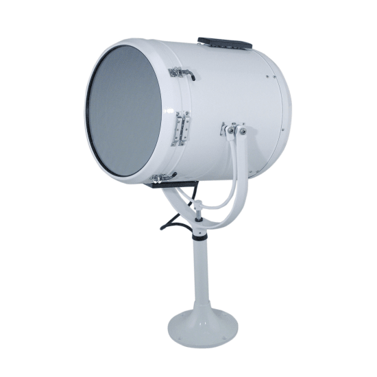 Fig. 884 Lever Control Solar-Ray Searchlight Head Assembly and Pedestal ...