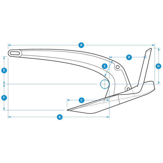Rocna Anchors RM2025GS | Fisheries Supply