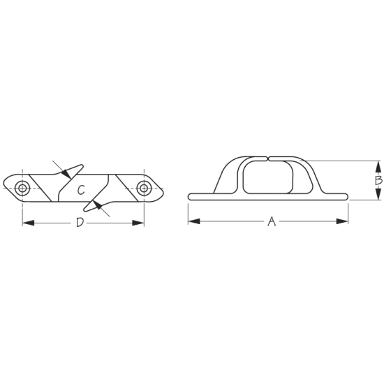 Cast Stainles Skene Chocks - Sea-Dog Line | Fisheries Supply