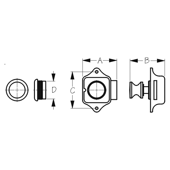 Push Button Rim Latches - Sea-Dog Line | Fisheries Supply