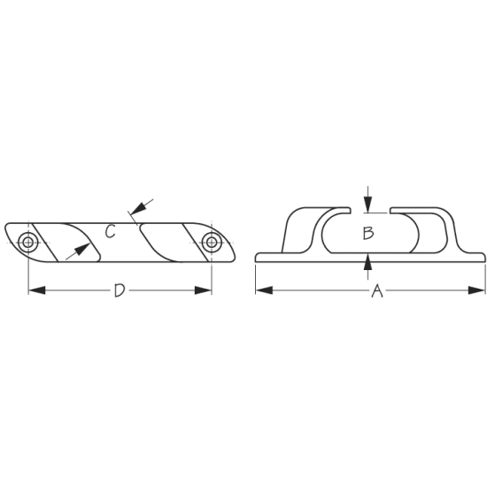 Skene Bow Chocks - Sea-Dog Line | Fisheries Supply