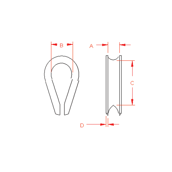 Extra Heavy Thimbles - Suncor | Fisheries Supply