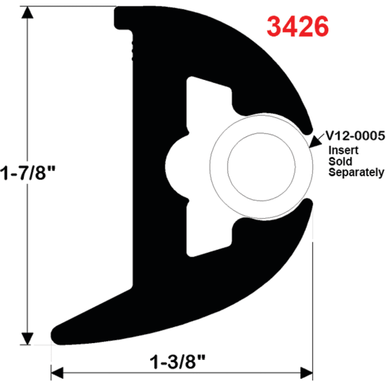 Flexible Vinyl Rub Rail - TACO Marine | Fisheries Supply