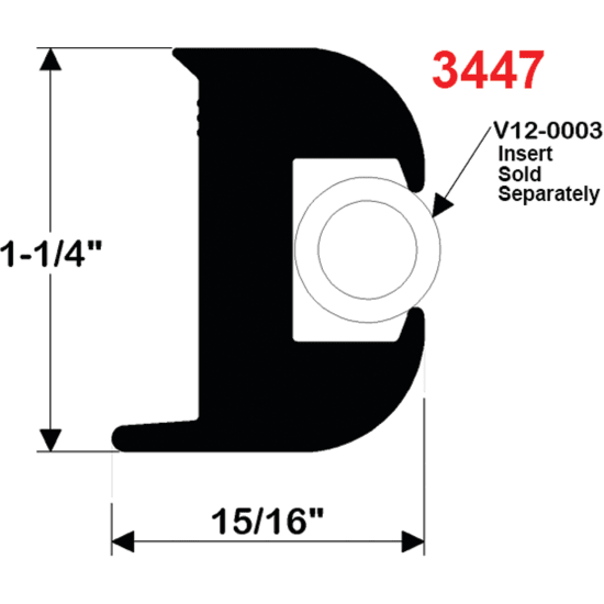 Flexible Vinyl Rub Rail - TACO Marine | Fisheries Supply