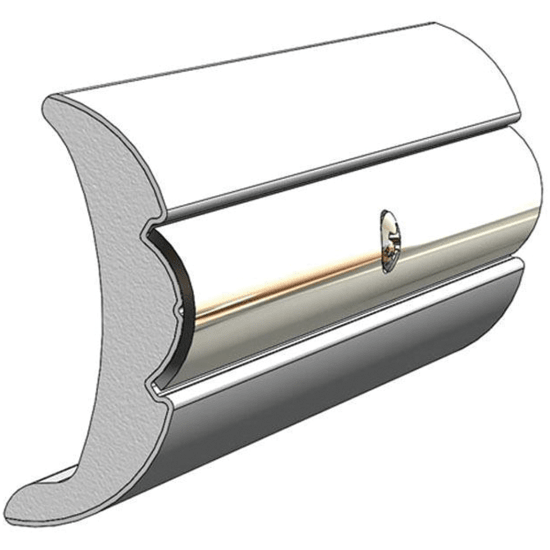 Frosty White Rigid Vinyl Rub Rail | Fisheries Supply