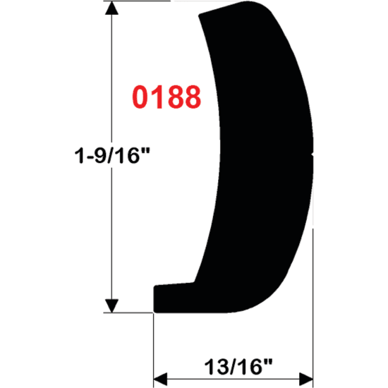 Rigid Vinyl Rub Rail - TACO Marine | Fisheries Supply