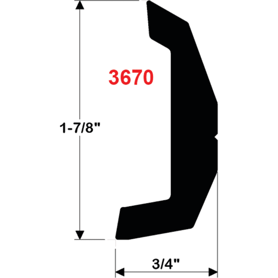 Rigid Vinyl Rub Rail - TACO Marine | Fisheries Supply