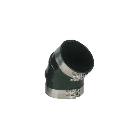 45 Deg Black Rubber Exhaust Elbows - Trident Marine Hose & Propane ...