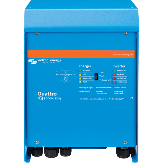 Victron Energy Victron Quattro Inverter & Chargers - 230V Output ...