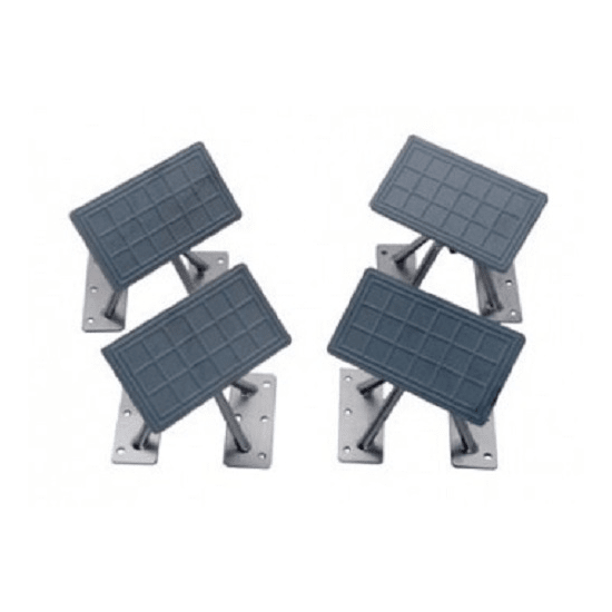 Removable Dinghy Chock Kit - Swiveling Pads & Removable Bases - 1,000 ...