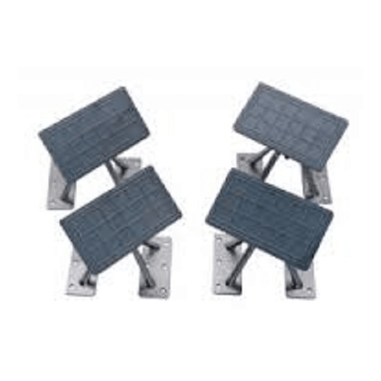 Removable Dinghy Chock Kit - Tilting Pads & Removable Bases - 1,000 lb ...