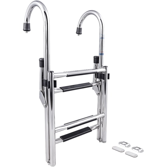 SS Gunwale-Mounted Removable Ladder | Fisheries Supply