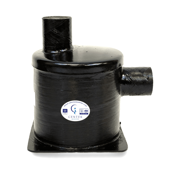 Vernalift Side In/Top Out Muffler - Centek | Fisheries Supply