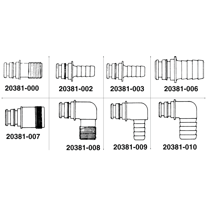 Quick-Connect Port System Fittings - Flojet | Fisheries Supply