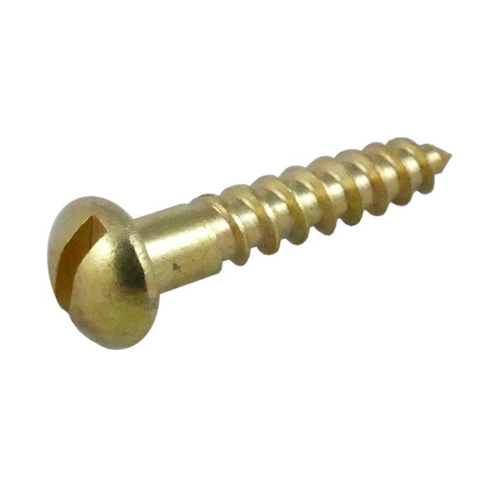 Wood Screw - Round Head - Slotted - Fasco Fastener | Fisheries Supply