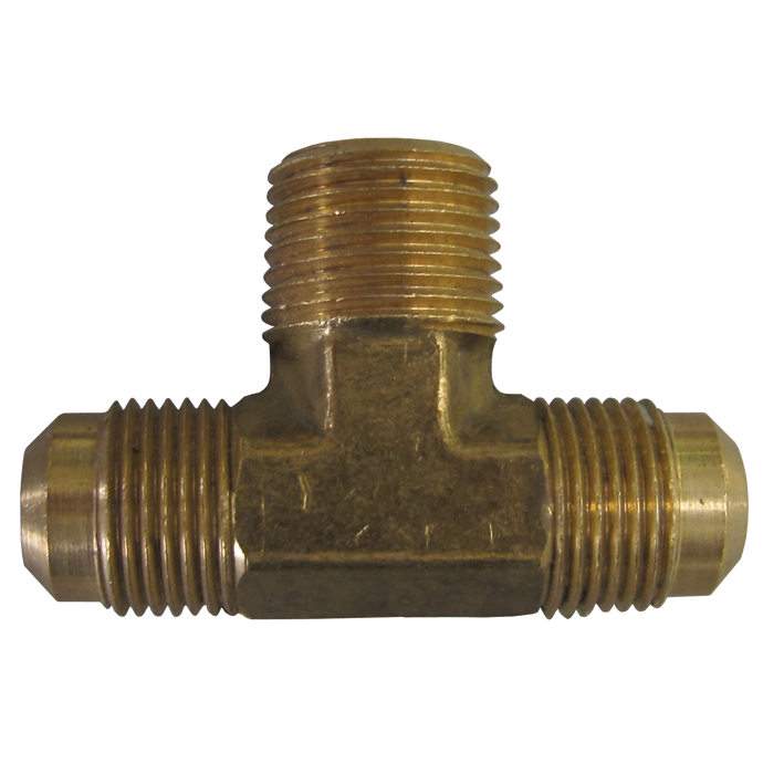 Flare Half-Union Tee - Tube to Pipe - Midland Metals | Fisheries Supply