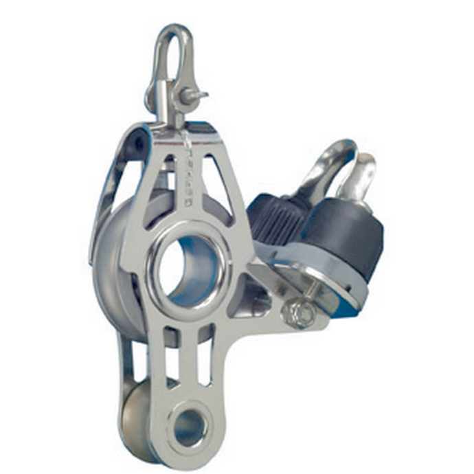 Garhauer Marine 51mm Series 25 SS Fiddle Block - Swivel, Cam Cleat ...