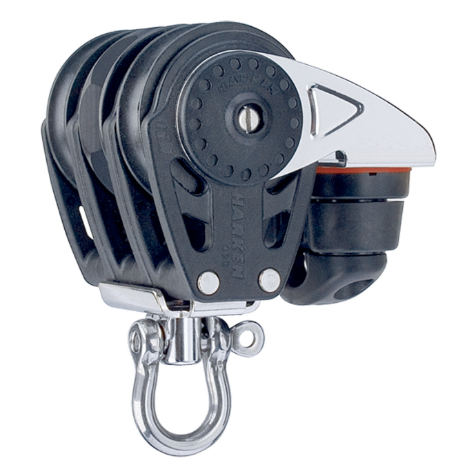 Harken 40 mm Triple Carbo Ratchet Block - Swivel, Cam Cleat | Fisheries ...